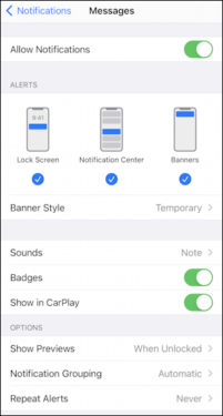 Why Aren’t I Seeing Notifications for Text Messages on my iPhone?