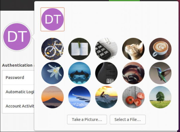 How Can I Set an Account Profile Picture in Ubuntu Linux?