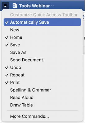 How to Customize Quick Access Toolbar in Microsoft Word?