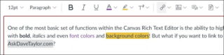 How To Get Started with the Canvas LMS Rich Text Editor?