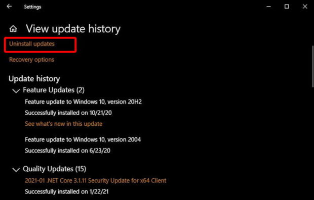 How Can I Safely Uninstall a Windows 10 Update?