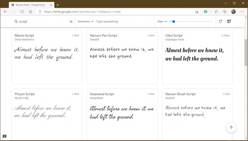 How To Add New Script Fonts to Windows 10?