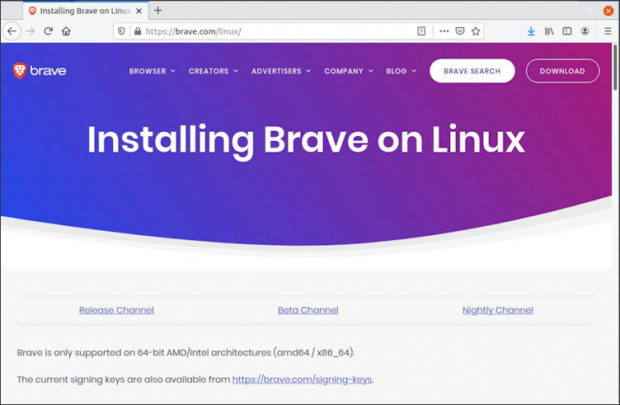 How Do I Add Brave Web Browser to my Ubuntu Linux System?