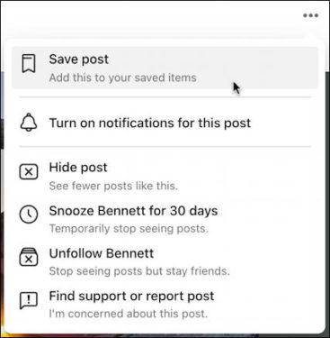 How to Work with Facebook’s “Save Post” Feature?