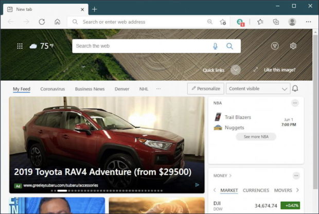 How Can I Change The Default Weather Location in Microsoft Edge?