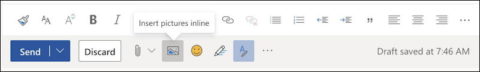 How to Add Inline Photos to Email in Outlook Online?