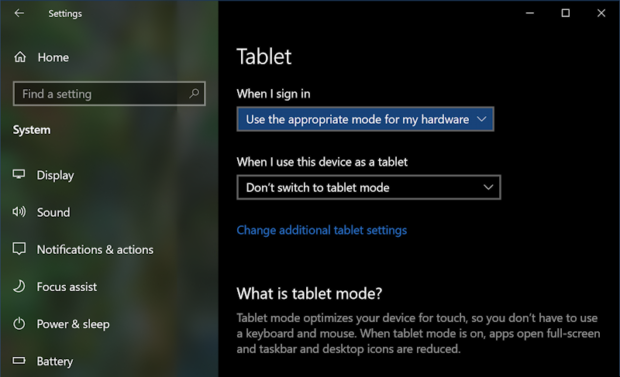 How to Manage Windows Tablet Mode On A 2-in-1 PC Tablet?