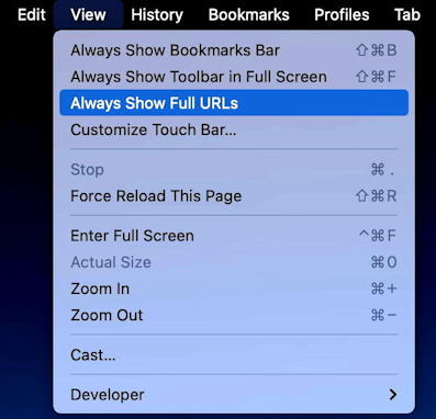 How to Force Google Chrome to Always Show Full URLs?