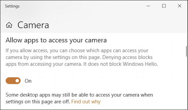 What Programs On My PC Can Access My Camera?