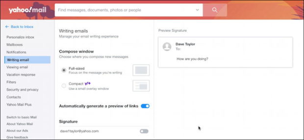 How Do I Set Up An Email Signature In Yahoo Mail?