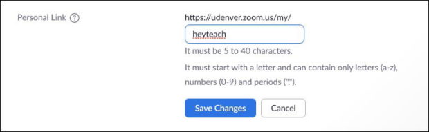 How Do I Set Up A Personal Link URL in Zoom?