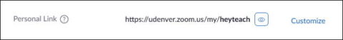 How Do I Set Up A Personal Link URL in Zoom?