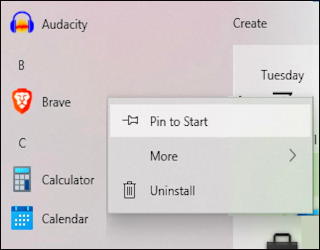 How Do I Add A Program to the Windows 10 Start Menu?