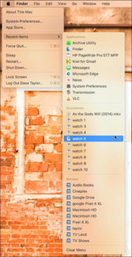 How Can I Minimize or Remove “Recent Items” in MacOS 11?