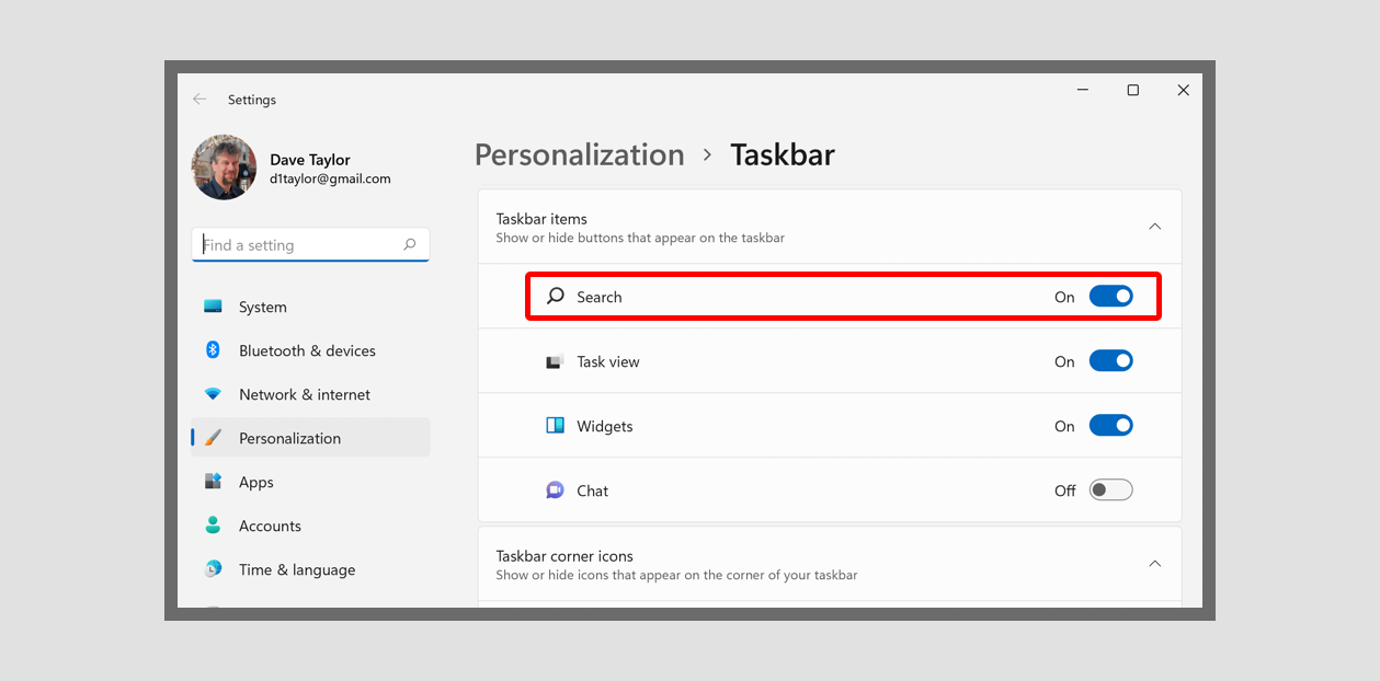Can I Disable the Taskbar Search Preview Menu in Win11? - Ask Dave Taylor