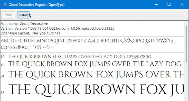 How Can I Add New Fonts or Typefaces to Windows 11?