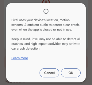 How Can I Enable Car Crash Detection in my Android 12 Phone?