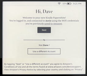 The Best Way to Pair New Kindle With My Amazon Account?
