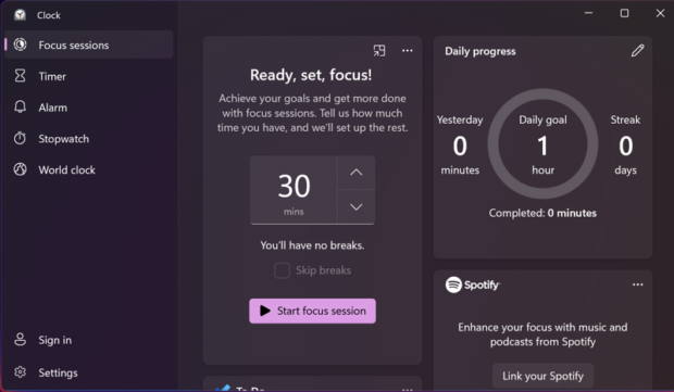 Does Win11 Have a “Focus Session” Feature To Help Me Manage My Time?