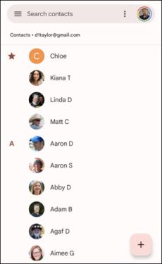 Add a New Person to my Android Contacts Address Book?