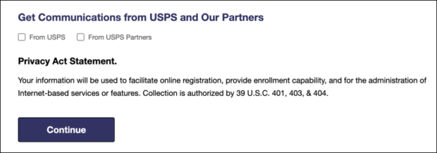 How do I sign up for “Informed Delivery” from the US Postal Service?