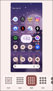 How to Have Bigger App Icons in Android 12 with App Grid?
