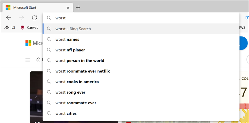 How Do I Disable Search “Suggestions” in Microsoft Edge?