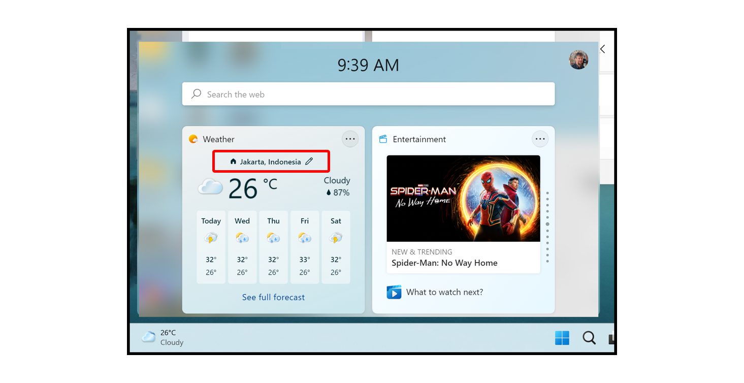 Change Forecast Location for the Taskbar Weather Widget in Win11? - Ask ...