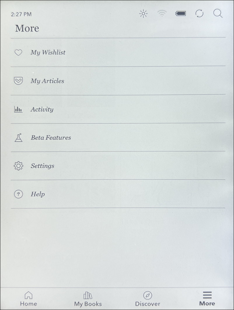 Easy Way to Check for a System Update on KOBO Libra H2O eReader?