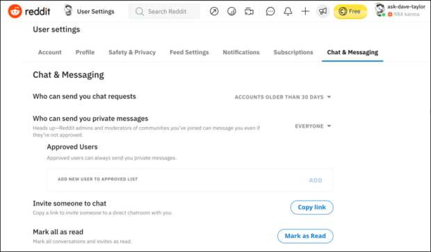 How to Stop Receiving Chat Requests from Spammers on Reddit?