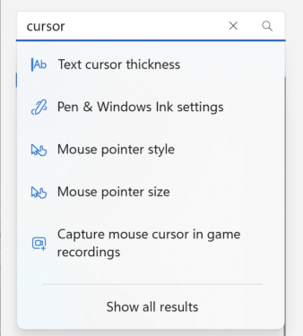 How Can I Make My Mouse Pointer and Text Cursor More Legible in Windows 11?
