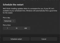Possible to Schedule a Windows 11 System Update & Restart?