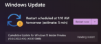 Possible to Schedule a Windows 11 System Update & Restart?