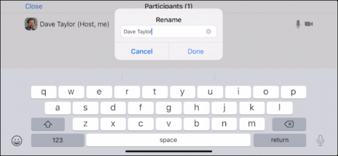 How Can I Rename Myself in Zoom for iPhone/iPad?