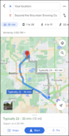 Generate Driving Directions for a Later Departure with Google Maps?