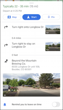 Generate Driving Directions for a Later Departure with Google Maps?