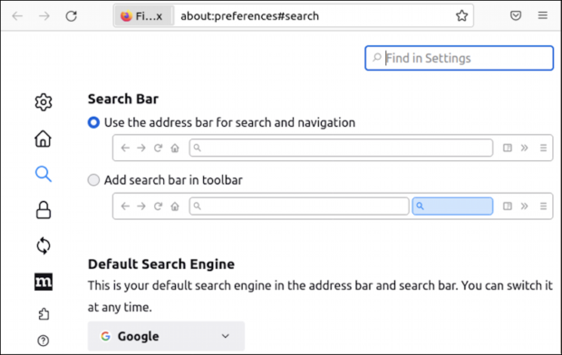 Change Default Search Engine in Firefox on Linux?