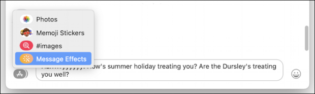 Can I Send Texts in iMessage with Effects from my Mac System?