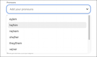 Can I Specify my Preferred Pronouns on Pinterest?