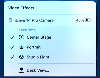 How do I Apply Mac Video Effects to FaceTime on a MacBook Air?
