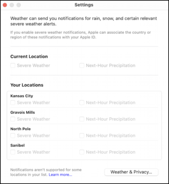Everything You Need to Know about the MacOS Weather App