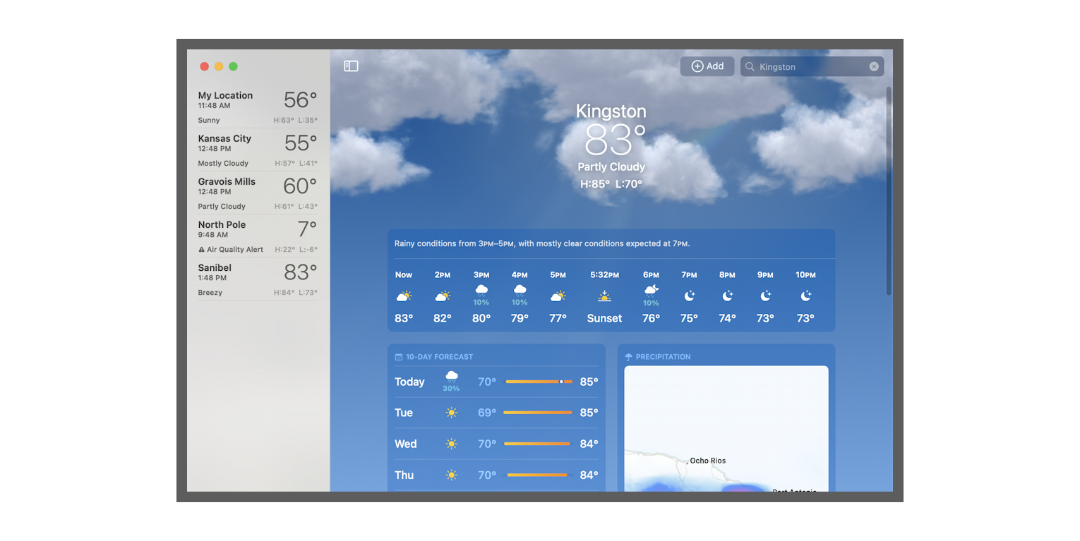 Everything You Need to Know about the MacOS Weather App - Ask Dave Taylor
