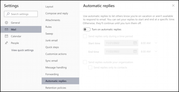 Quick Guide to Setting up a Holiday Autoreply in Outlook