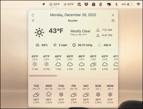 A Guide to Adding Weather Info to your MacOS Menubar