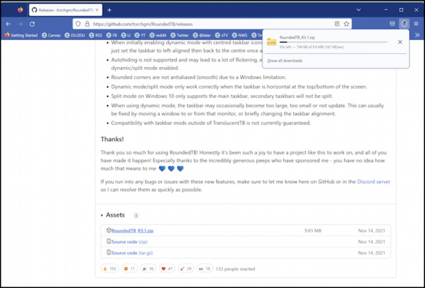 Turn the Windows Taskbar into a Mac-like Floating Dock
