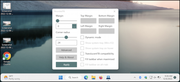 Turn the Windows Taskbar into a Mac-like Floating Dock