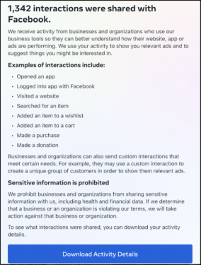 Guide to Identifying and Blocking Off-Facebook Data Tracking