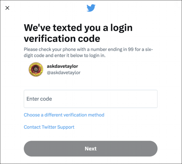 Switch Twitter Account from Text 2-Factor to Auth App
