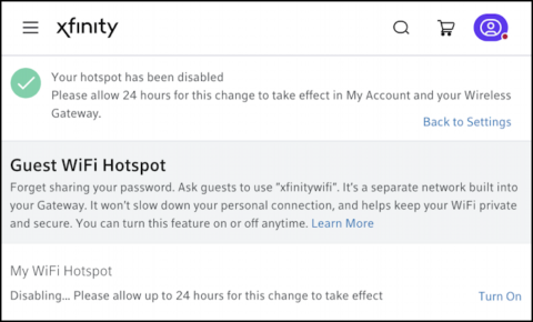 How Can I Stop Sharing my Xfinity Internet Connection via xfinitywifi?