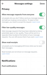 A Wry Guide to Reviewing Private DM Requests in Twitter